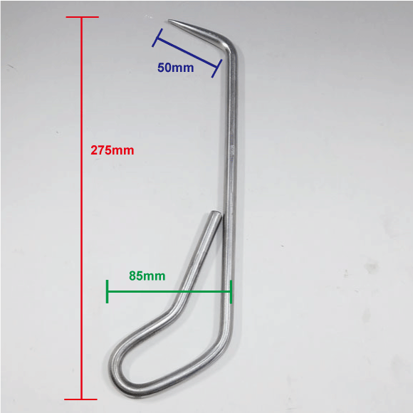 [KANESHIN of bonsai tool]1 Prong Root Hook (KANESHIN) - Stainless steel No.553S