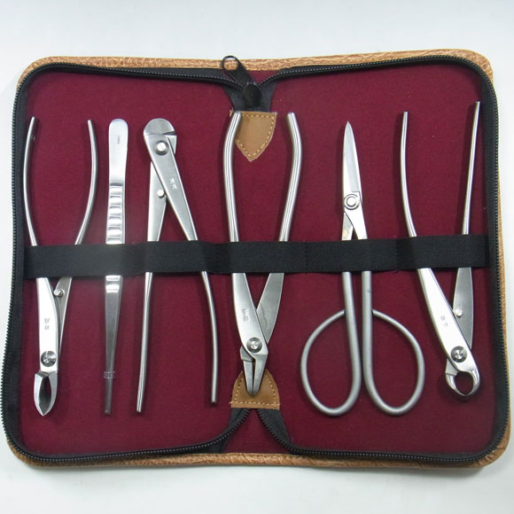 [KANESHIN of bonsai tool]Bonsai tool Stainless 6pcs set for small ...