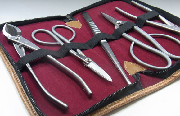 [KANESHIN of bonsai tool]Bonsai tool Stainless 5pcs set (No.802, No.829 ...